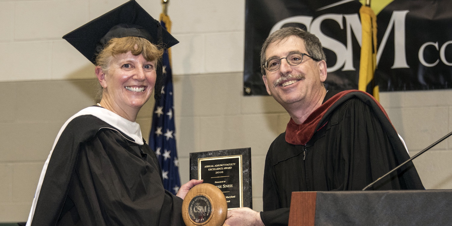 CSM Adjunct Faculty Member Wins Excellence Award - Southern Maryland ...