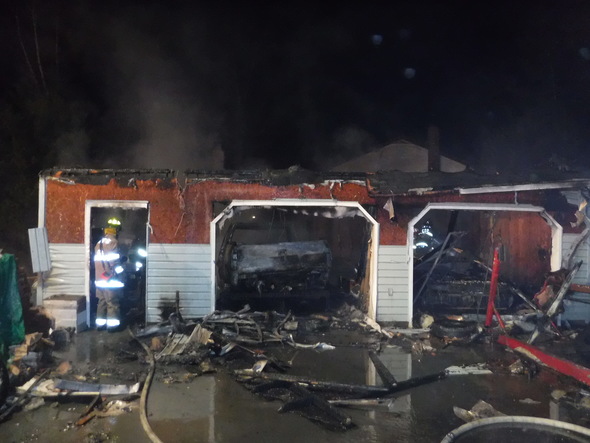 Fire Engulfs Garage in Mechanicsville, Causing $150,000 in Damages ...