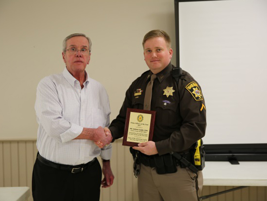 Sons of the American Legion Honor Charles County Sheriff's Office, PFC Andrew Coulby as Officer ...