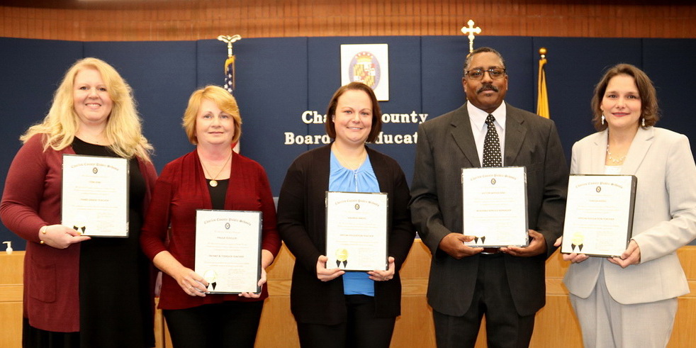Board of Education Honors Five Exemplary Charles County Public School ...