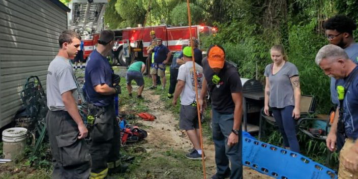 Elderly Man Trapped in Well Rescued and Transported to Trauma Center ...