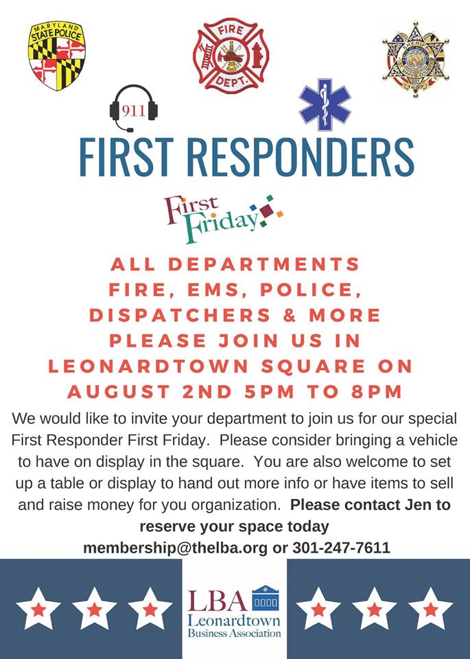 First Responder Friday in Leonardtown - Southern Maryland News Net ...