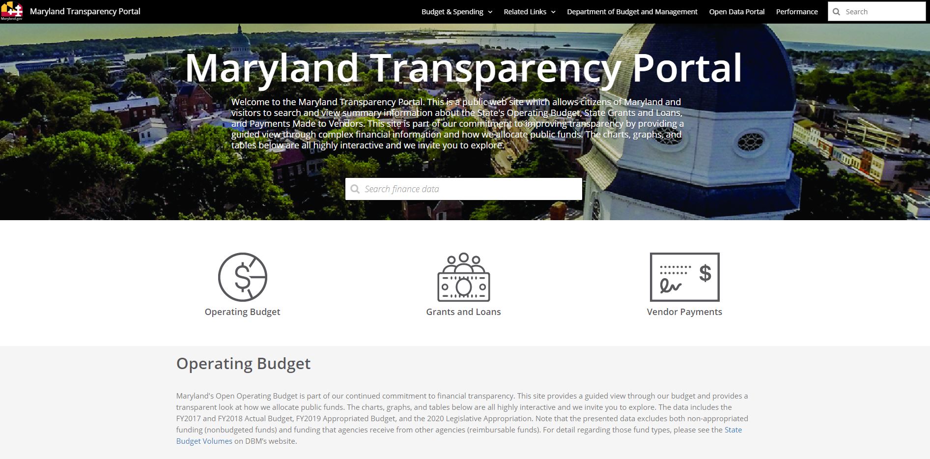 Hogan Administration Unveils New Financial Transparency Web Application ...