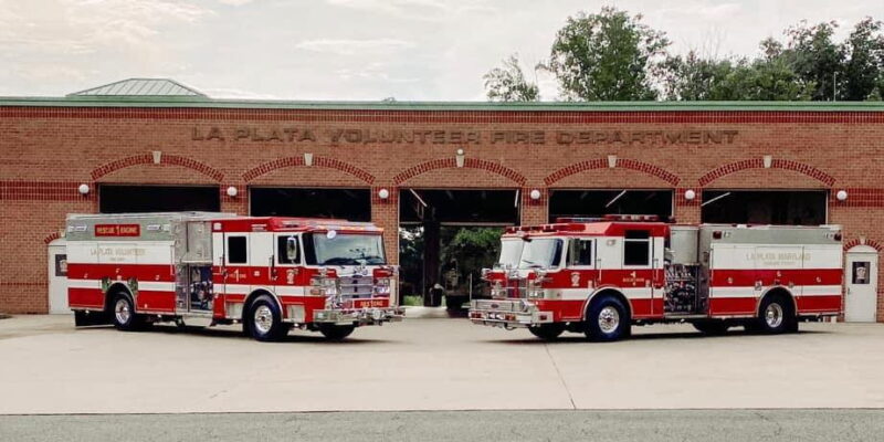 La Plata Volunteer Fire Department Takes Delivery of New Rescue Engine ...