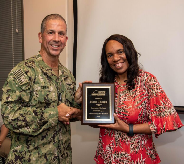 Thorpe Wins DoN HBCU/MI Program Administering Officer of the Year Award ...