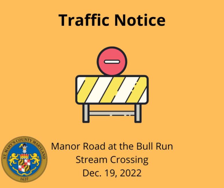 St. Mary’s County Department of Public Works Traffic Advisory in ...