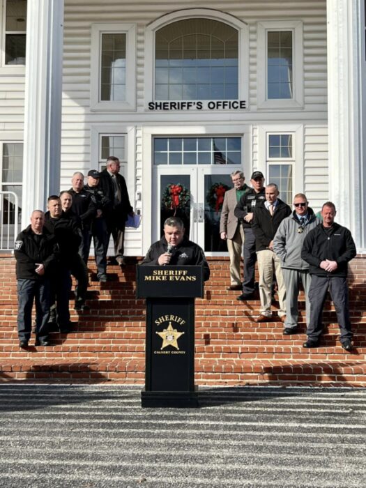 Calvert County Sheriff Mike Evans Receives Final Salute After 20 Years ...
