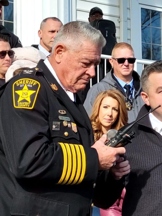 Calvert County Sheriff Mike Evans Receives Final Salute After 20 Years ...