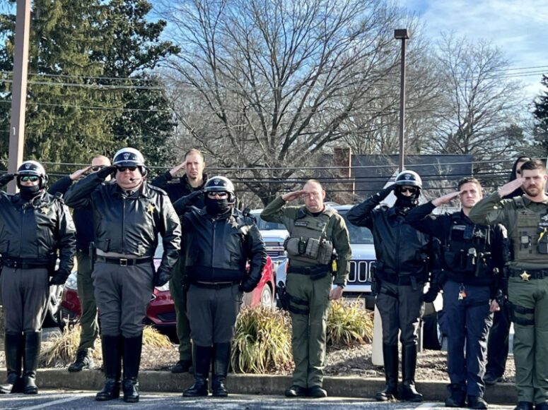 Calvert County Sheriff Mike Evans Receives Final Salute After 20 Years ...