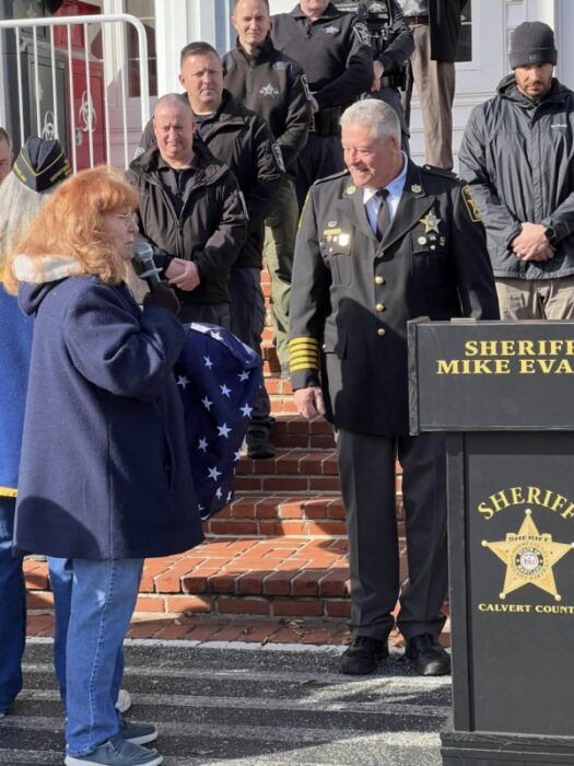 Calvert County Sheriff Mike Evans Receives Final Salute After 20 Years ...