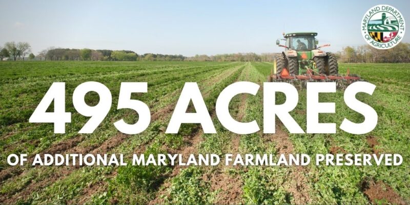 Maryland Permanently Preserves Five Working Farms (495 Acres ...