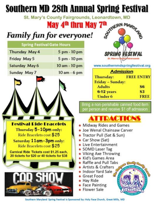 28th Annual Southern Maryland Spring Festival is Back in Leonardtown ...