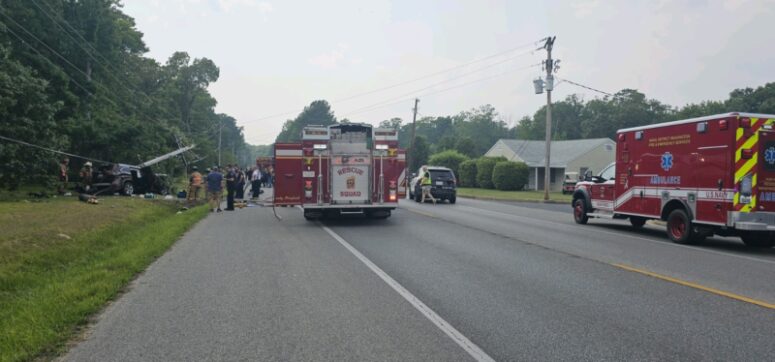 UPDATE: One Flown After Single Vehicle Strikes Utility Pole in Leonardtown - Southern Maryland ...