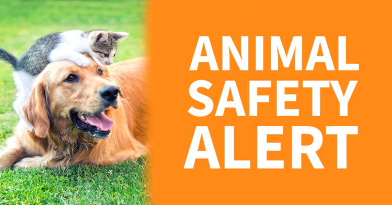 Public Safety Issues Animal Safety Alert for July 31st - August 5th ...