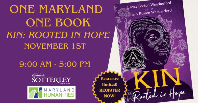 One Maryland One Book and Maryland Emancipation Day Event at Historic ...