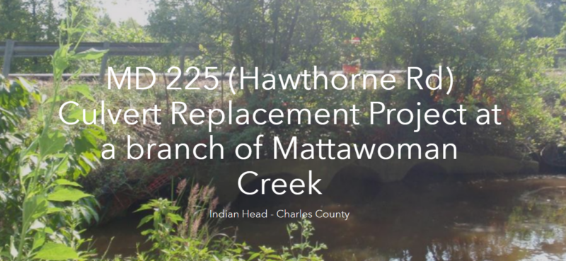 MD 225 Hawthorne Road Culvert Replacement Project to Begin, Five-Month ...